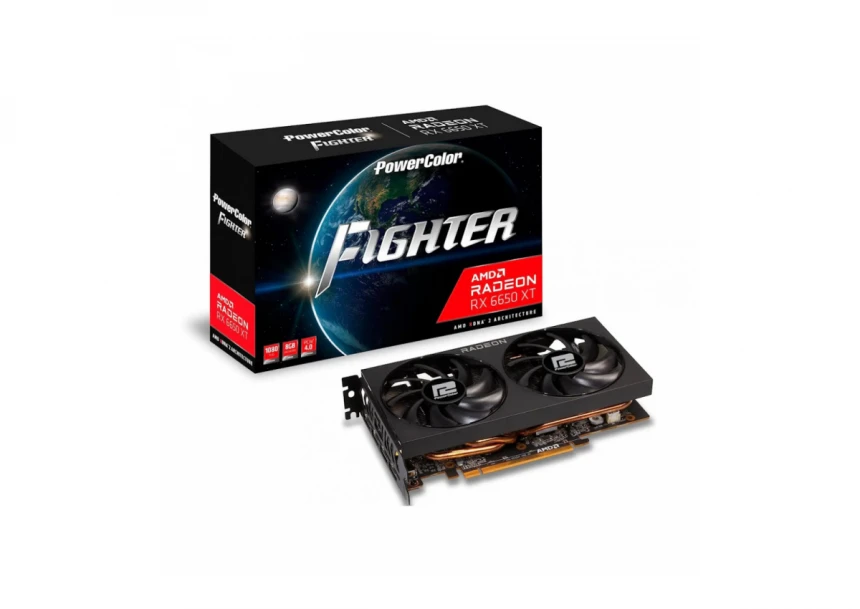 Grafička karta POWER COLOR Fighter AXRX 6650 XT 8GBD6-3DH AMD/8GB/GDDR6/128bit/crna