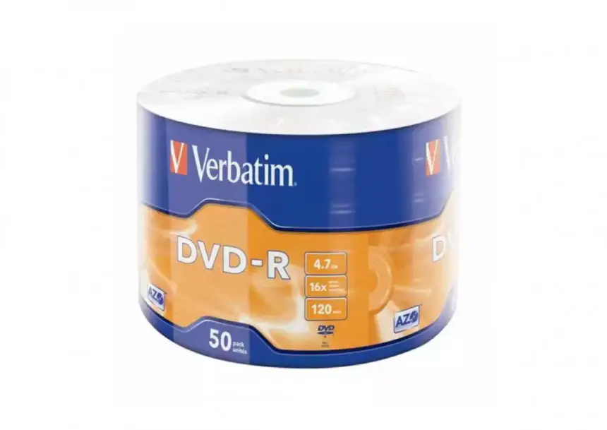 DVD-R Verbatim 16x 1/50 MATT SILVER AZO/WRAP