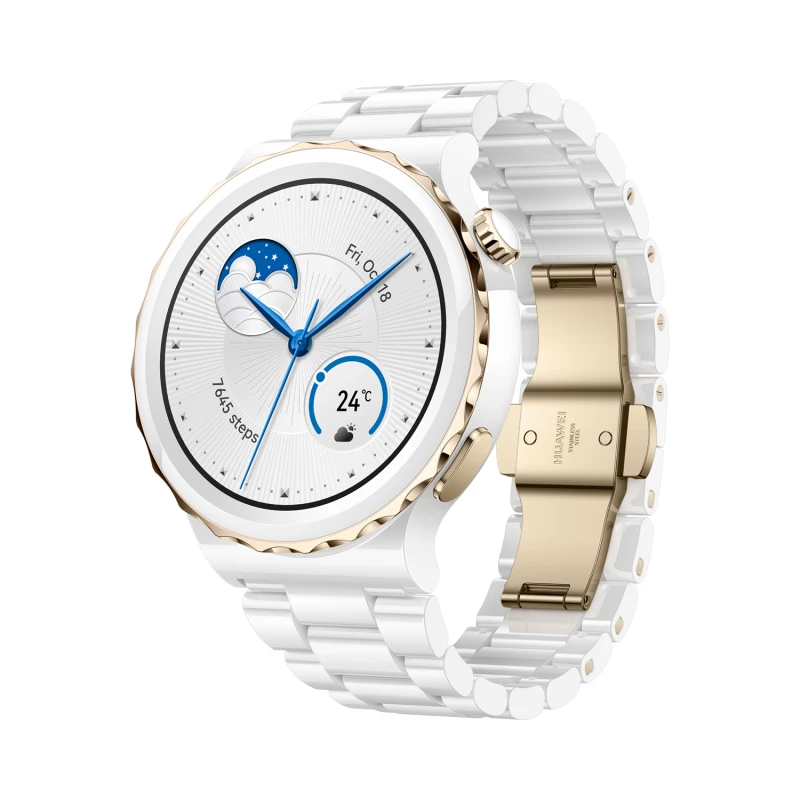 Huawei Watch GT 3 Pro Ceramic beli pametni sat 43mm