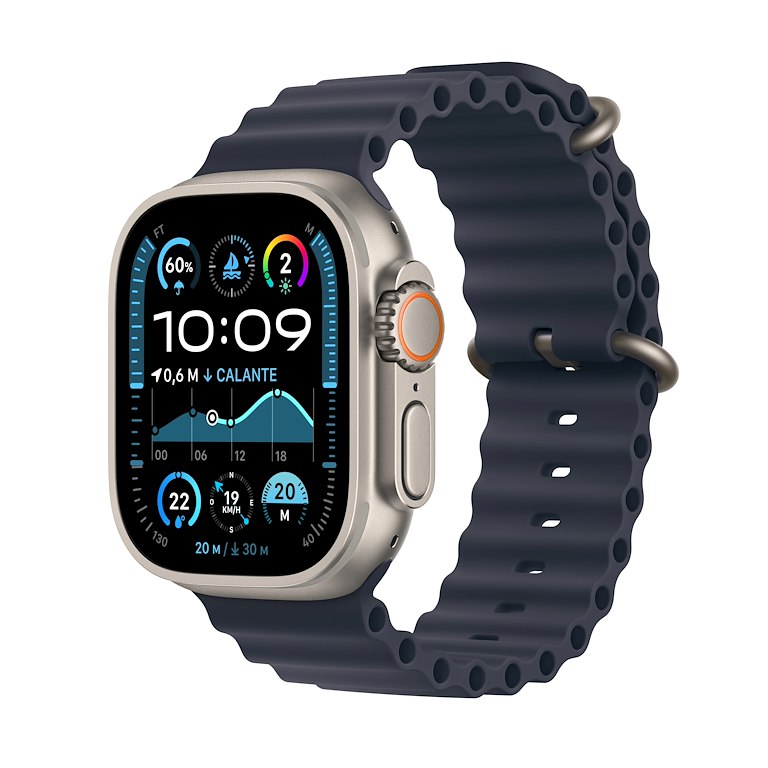 Apple Watch Ultra2 Cellular (MX4D3SE/A) 49mm Medium Titanium with Navy Ocean Band pametni sat