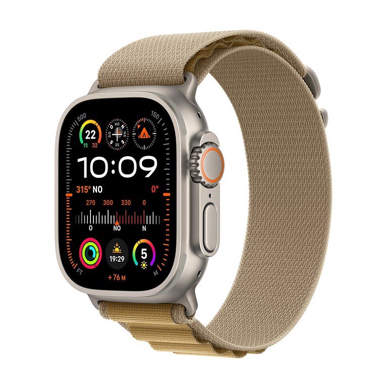 Apple Watch Ultra2 Cellular (MX4F3SE/A) 49mm Medium Titanium with Tan Alpine Loop pametni sat