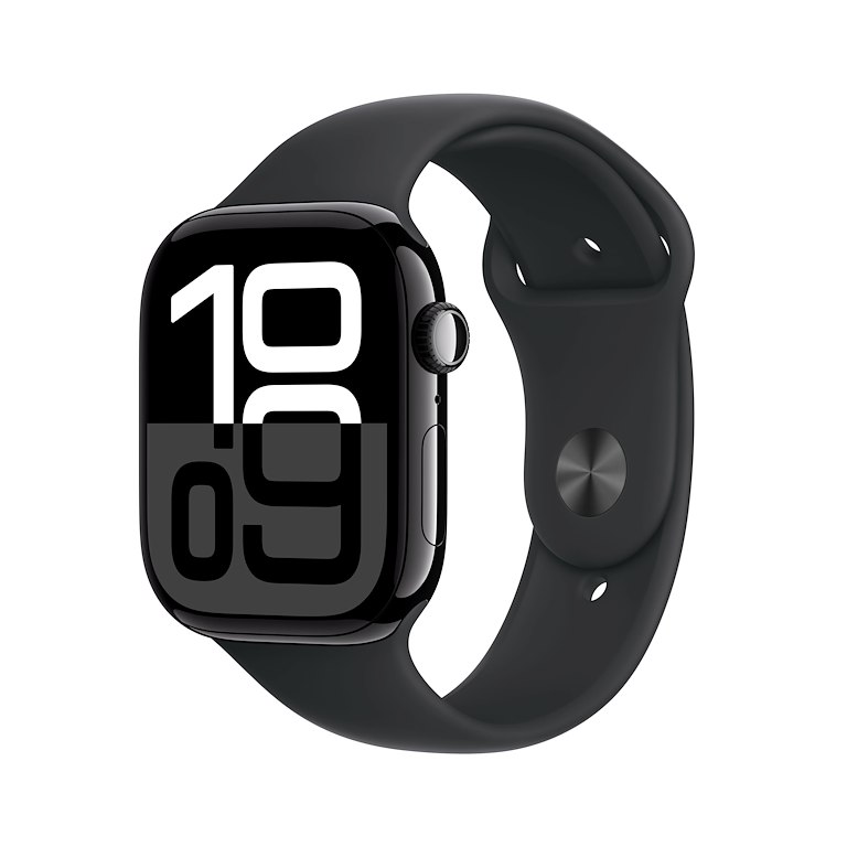 Apple Watch S10 GPS (MWWP3QV/A) 46mm S/M Jet Black with Black Sport Band pametni sat