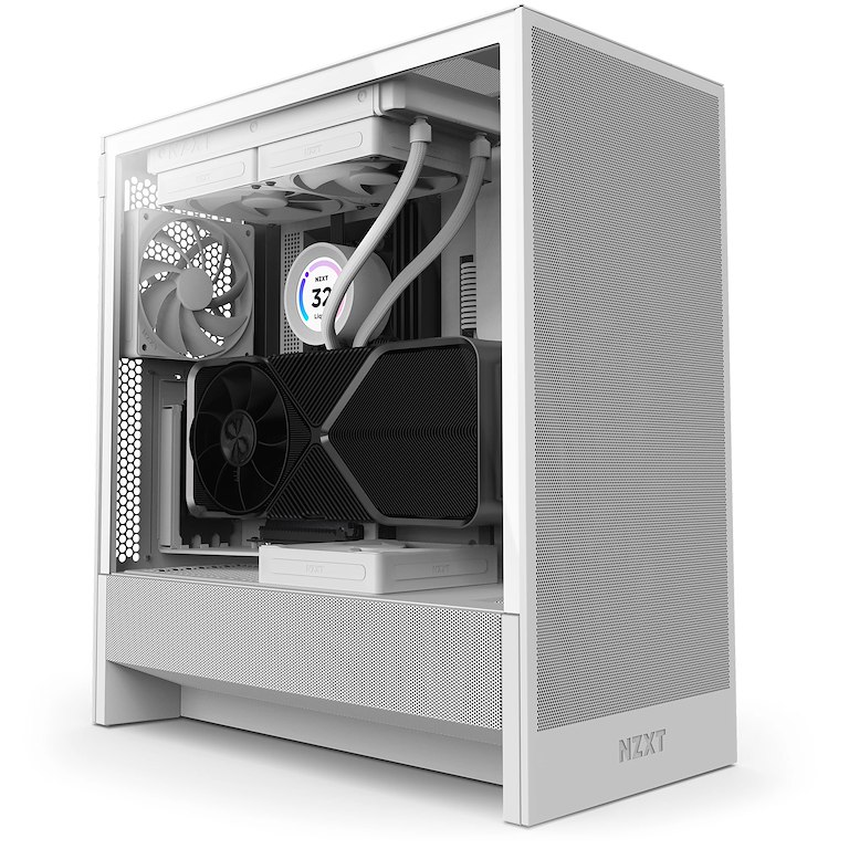 NZXT H5 Flow (CC-H52FW-01) Gaming kućište belo