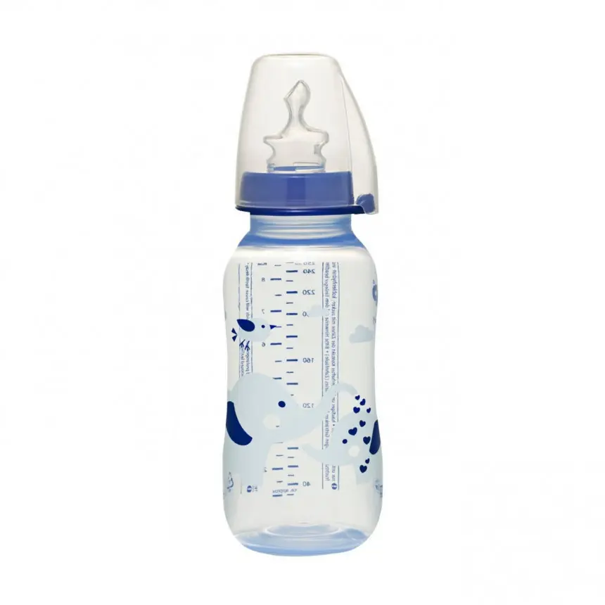 NIP PP FL. TRENDY BOY 250ML SIL.CUCLA 0-6