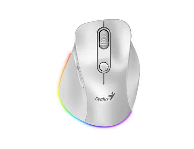 Genius Ergo 9000S Pro Pearl White 2.400 DPI bežični optički miš beli