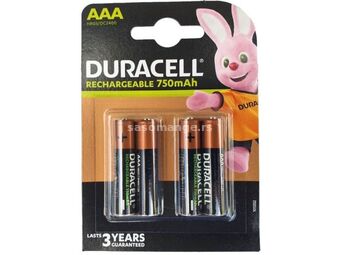 DURACELL Punjiva baterija AAA 750mAh R3 MN2400/ NiMH/ 4 kom (cena po komadu)