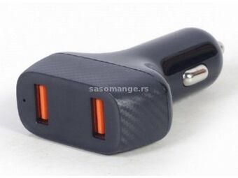 GEMBIRD Brzi auto punjač 2xUSB TA-U2QC3-CAR-01 QC3.0/ 36W/ crna