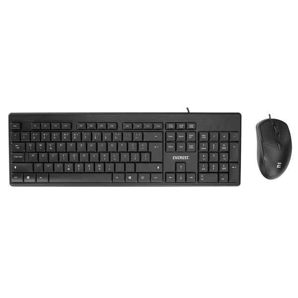 Tastatura+miš US Everest KM-515 YU crna