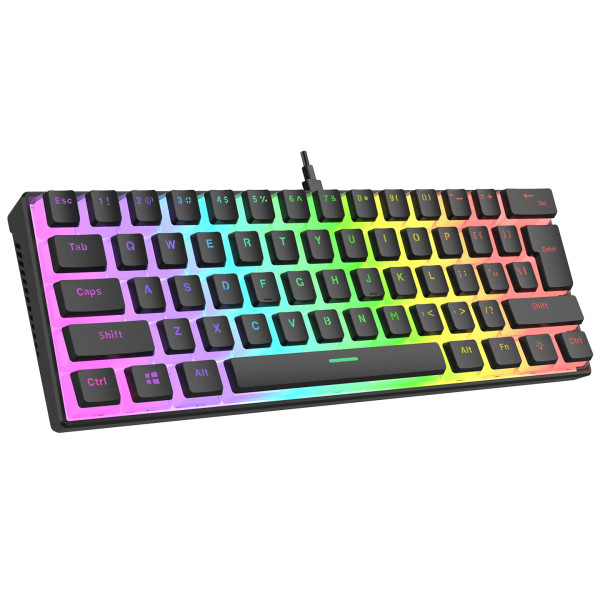 Tastatura USB-C Rampage RADIANT K11 Red Switch US RGB crna