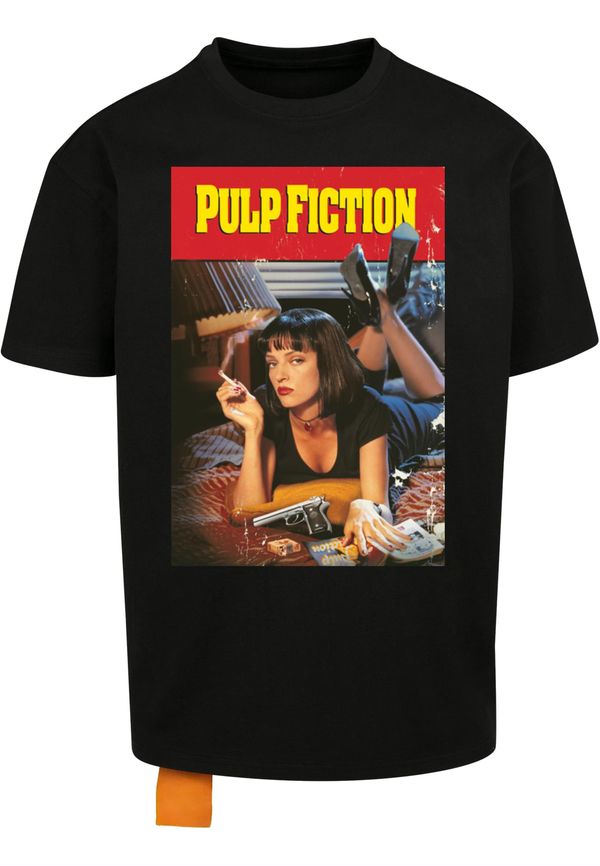 MEN'S T-SHIRT PULP FICTION POSTER OVERSIZE BLACK
