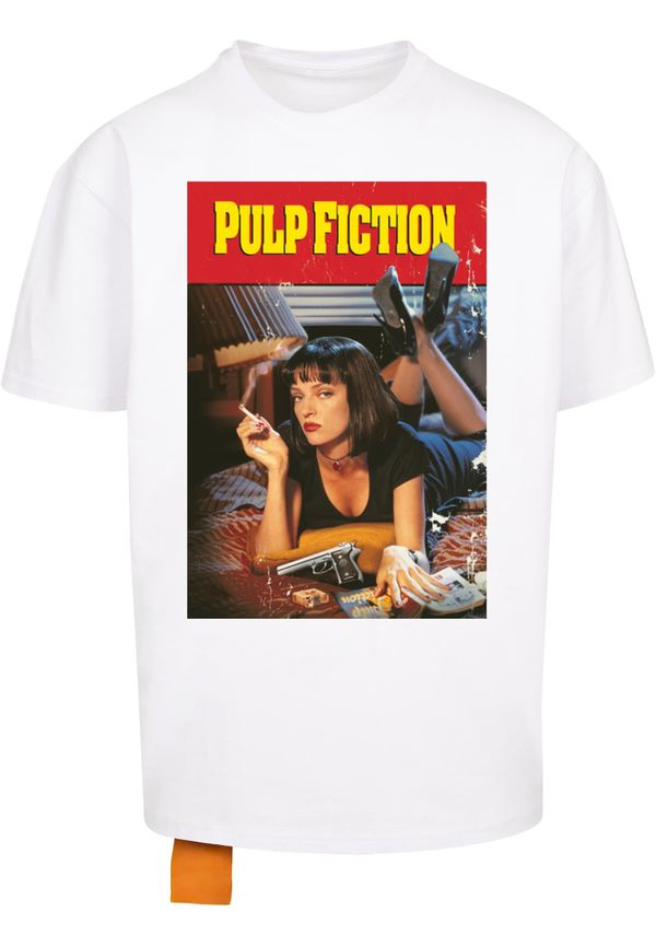 MEN'S T-SHIRT PULP FICTION POSTER OVERSIZE WHITE