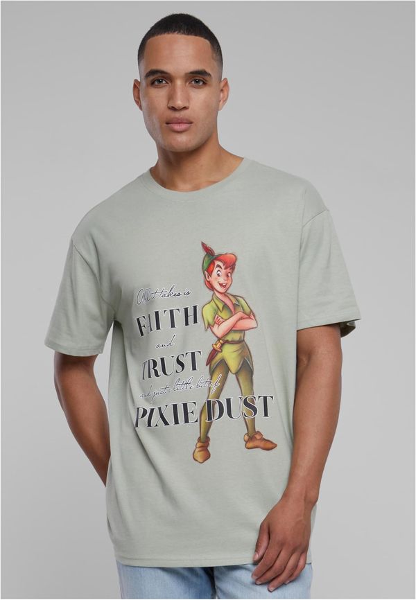 DISNEY 100 PETER PAN FAITH AND TRUST OVERSIZE MEN'S T-SHIRT GREEN