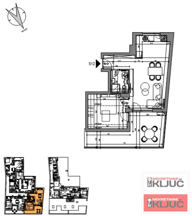 Prodaja, dvosoban stan, 64m2, Centar, Novi Sad