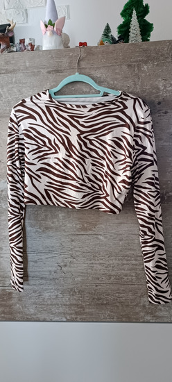 Zebrasti braon top