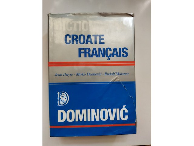 Dictionnaire croate francais,Jean Dayre, Mirko Deanović