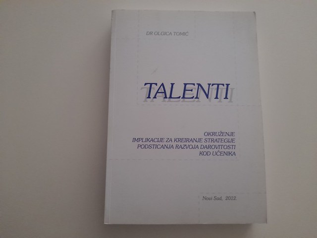 Talenti - Dr Olgica Tomić