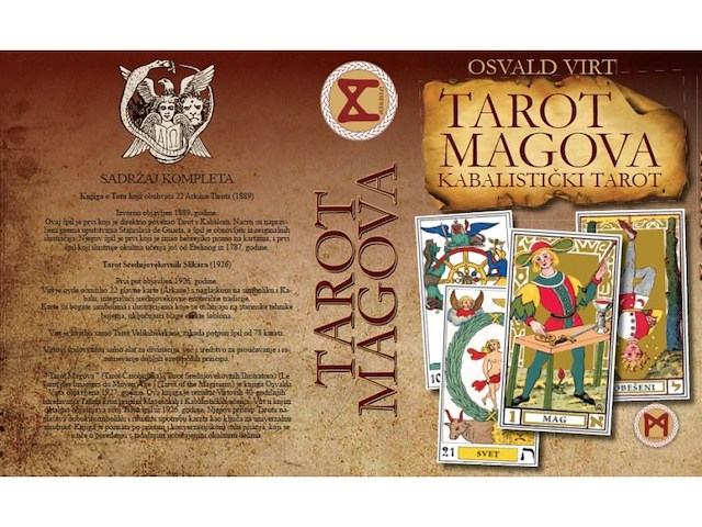 TAROT MAGOVA - KABALISTIČKI TAROT - OSVALD VIRT - NOVO