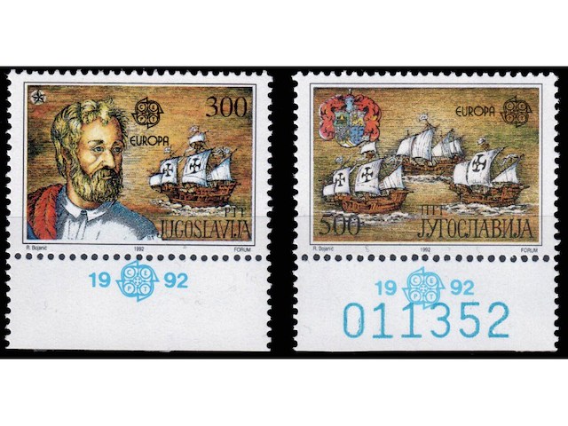 BA-EVROPA CEPT 1992 SA RANDOM