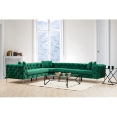 Atelier del Sofa Ugaona garnitura Como Left Green