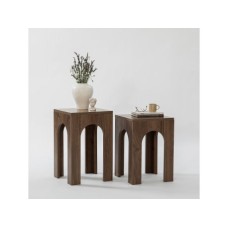 HANAH HOME Set stolova Collesium 2 Walnut