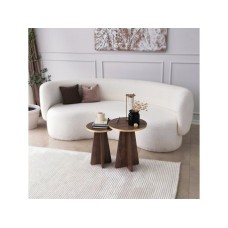 HANAH HOME Set stolova Mushroom 2 Gold Walnut