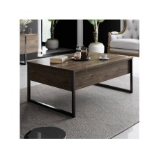 HANAH HOME Sto za dnevnu sobu Luxe Walnut Black