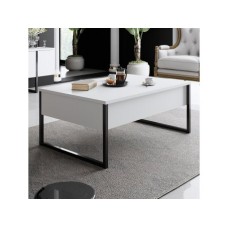 HANAH HOME Sto za dnevnu sobu Luxe White Black