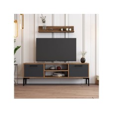 HANAH HOME TV polica Riga Anthracite (845HCT3104)