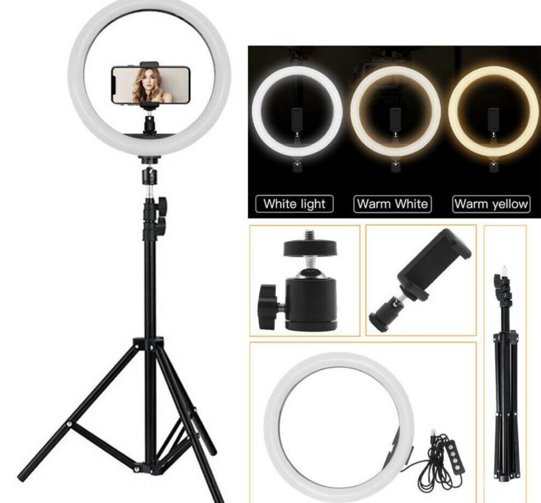 Ring light + stativ 12inca 30cm