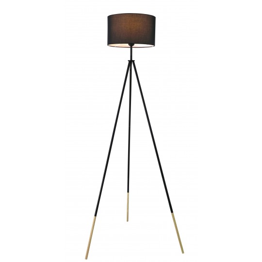 Podna lampa E27 tronožac crna 170cm M40-C