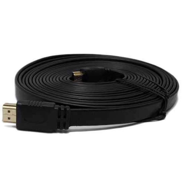 HDMI kabal na HDMI 5m FLAT crni