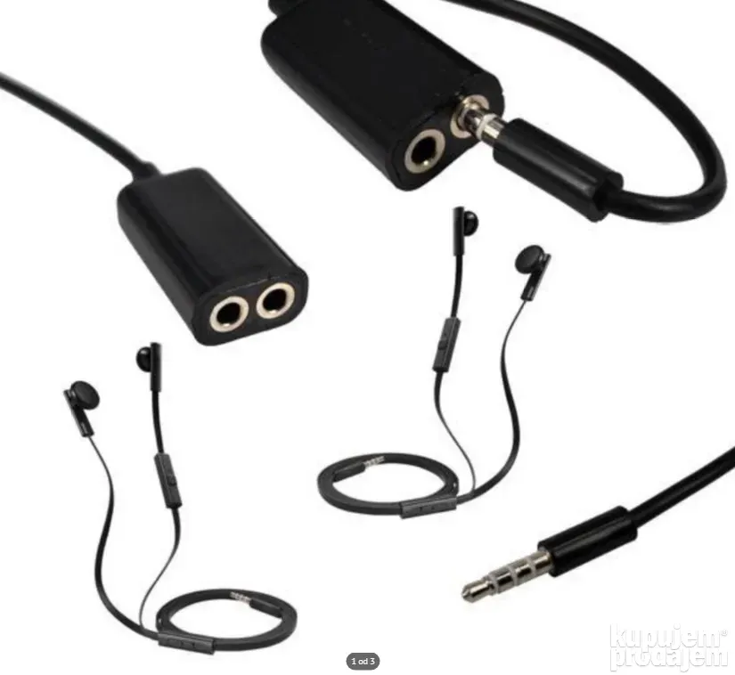 3.5mm Stereo Splitter Audio Male to Fema-3.5mm Stereo Splitt