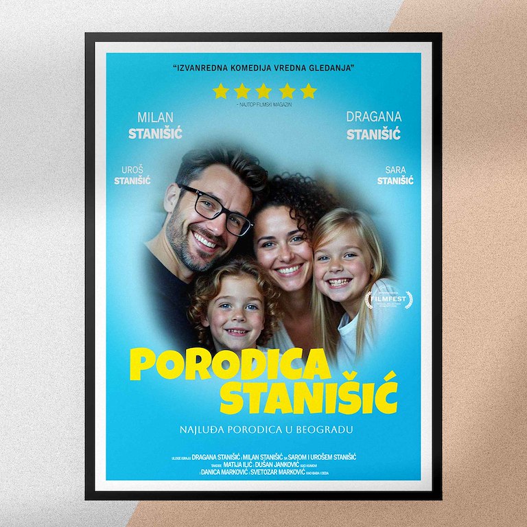 NAJLUDJA PORODICA – PERSONALIZOVAN FILMSKI POSTER