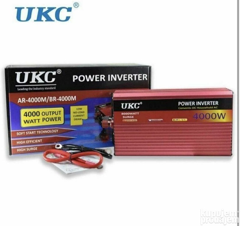 UKC power inverter – pretvarač napona sa 12V na 220V 4000W