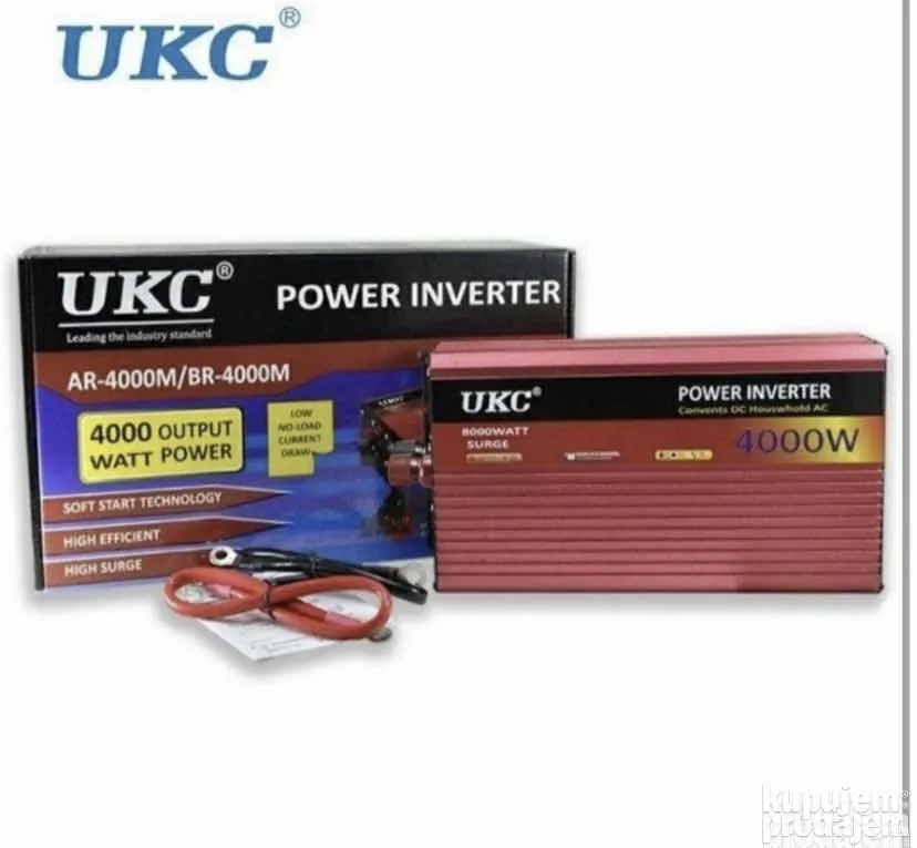 UKC power inverter – pretvarač napona sa 12V na 220V 4000W