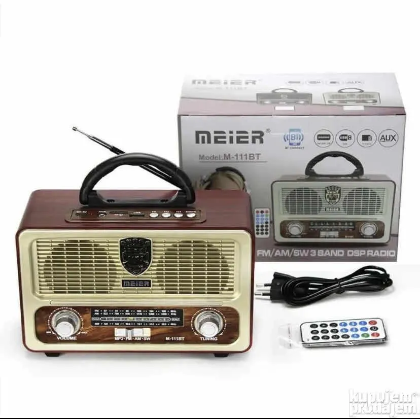 retro radio tranzistor USB – BT – FM / M – 111BT