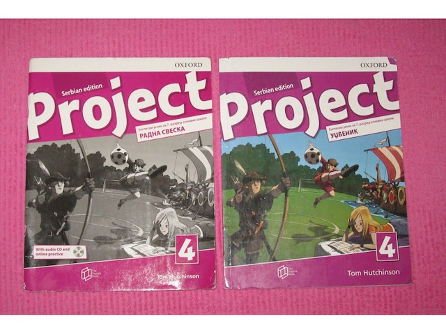 PROJECT 4, ENGLESKI 7, udžbenik + radna sveska + CD