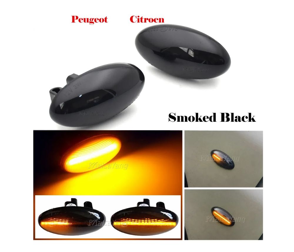 Dinamicki LED smoked migavci Citroen Peugeot C2 C3 206 307