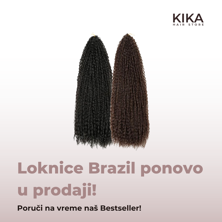 SINTETIČKA KANEKALON KOSA ZA AFRO LOKNE I TALASE