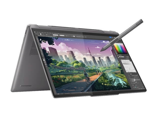 Lenovo Laptop Yoga 7 2in1 14AHP9 DOS 14'' WUXGA OLED Ryzen 7-8840HS 16GB 1TB backlit SRB siva (83DK008CYA)