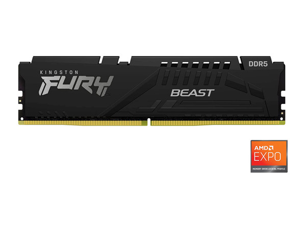 Kingston Memorija Fury Beast KF552C36BBE-16 16GB DIMM DDR5 5200MHz crna (KF552C36BBE-16)