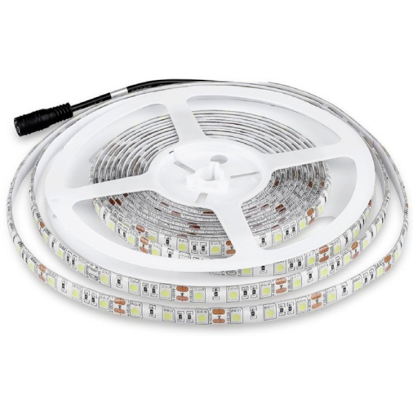 V-TAC LED TRAKA 5050 60LED, 10W, 12V, 3000K, IP65, SKU-2149