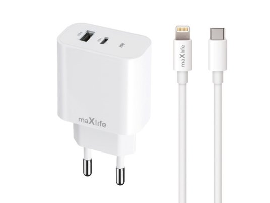 Maxlife punjač brzi USB - USB-C 20W MXTC-06 + kabal