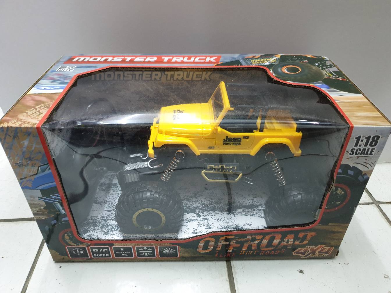 Auto.na daljinski – Monster truck – Veliki džip 4×4 žuti