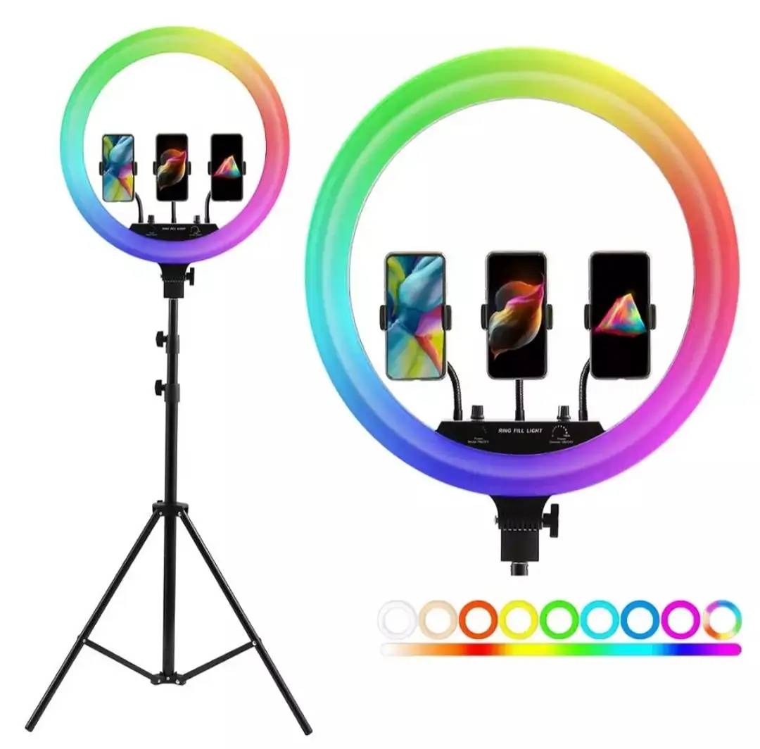 RGB Ring light 45cm + Stativ