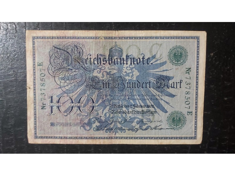 100 maraka 1908 god Nemacka