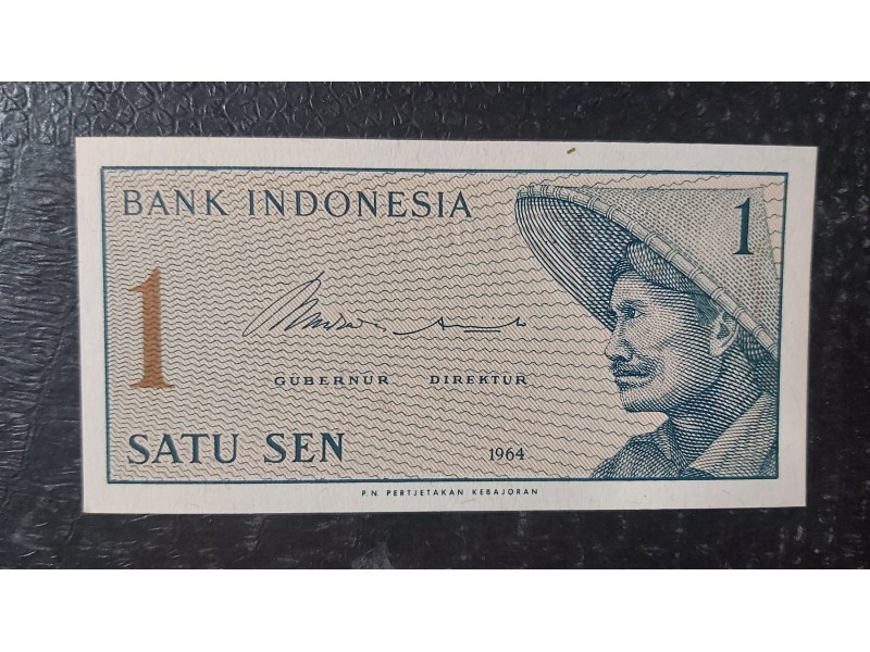 1 sen 1964 god Indonezija UNC