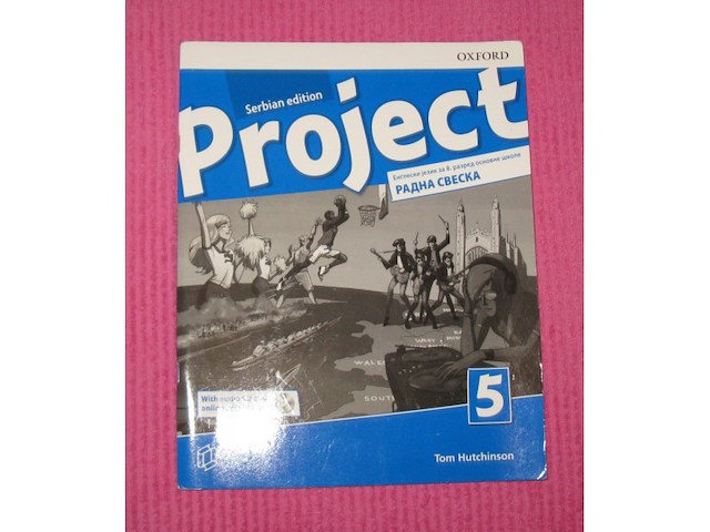 PROJECT 5, ENGLESKI 8, radna sveska + CD. ODLIČNO!