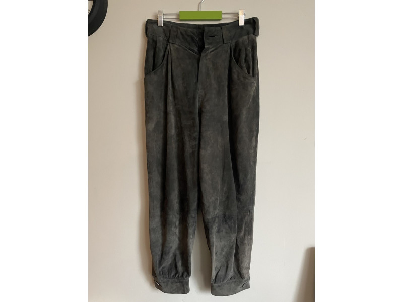 AMANN kozne vintage pantalone
