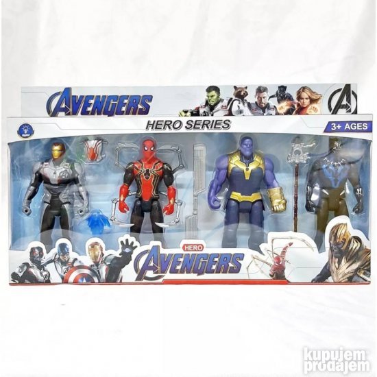 4 Super heroja Avengers figure